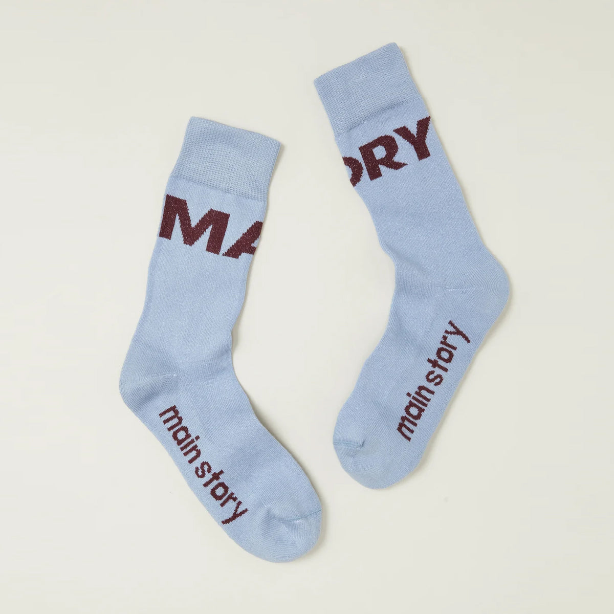 Dusty Blue Knit Socks – ODD